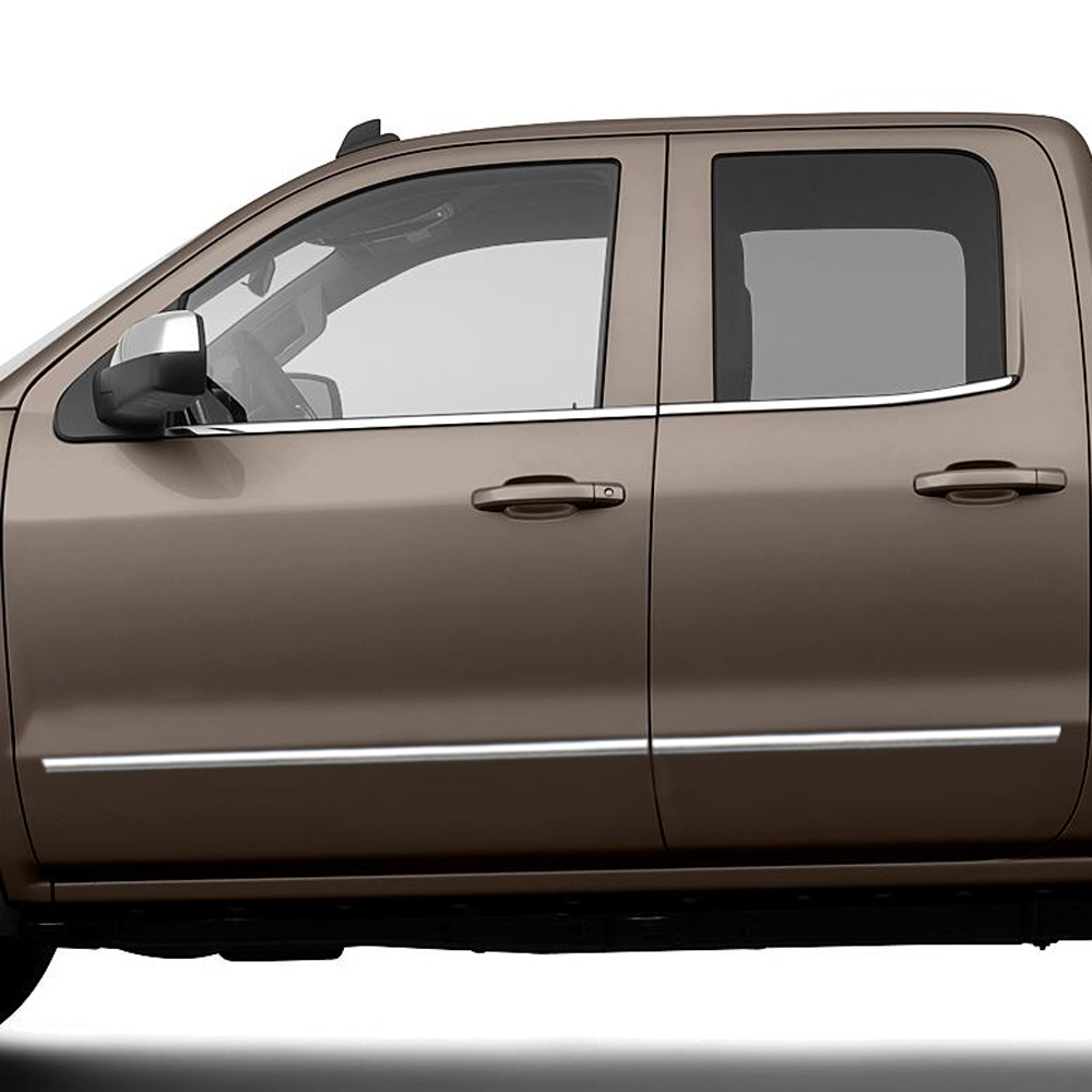Chrome Body Molding : Chevrolet Silverado Double Cab Chrome ...