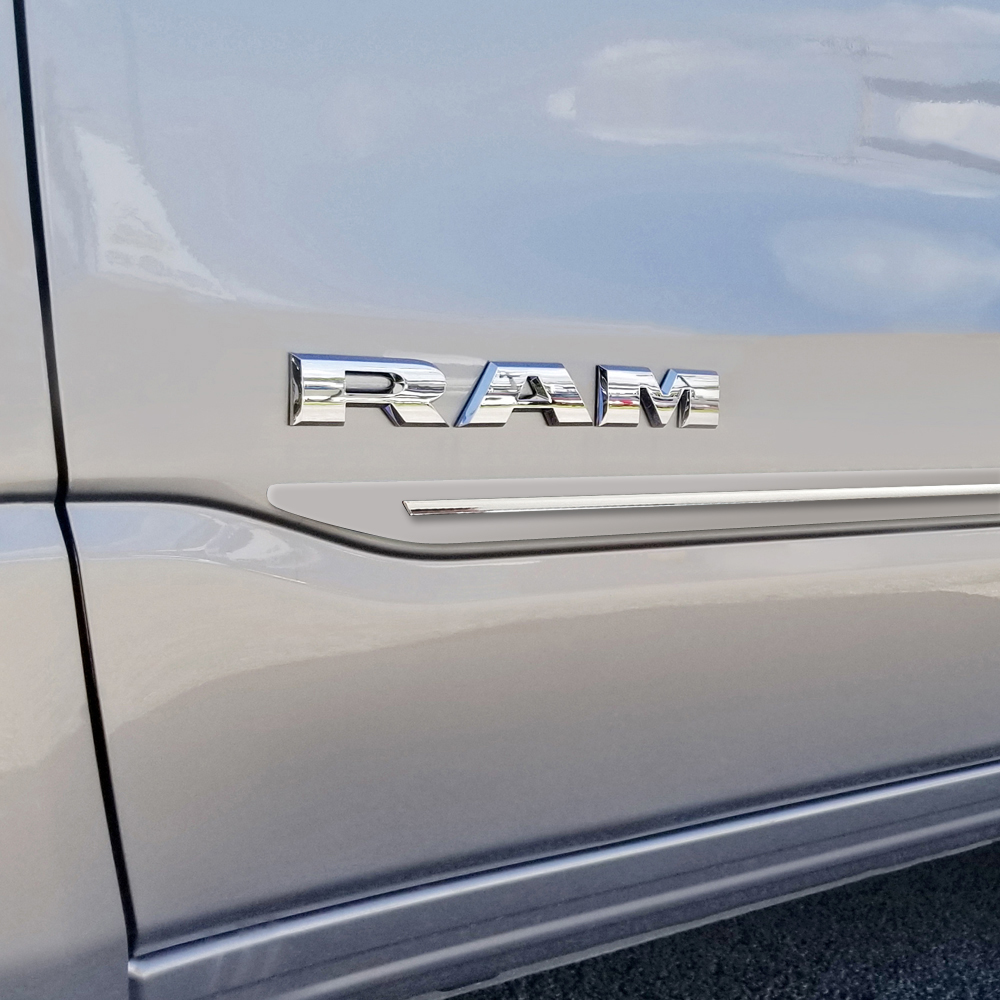 Dodge Ram Hood Emblem 4-Piece Chrome Body Side Molding Trim For 2009 ...