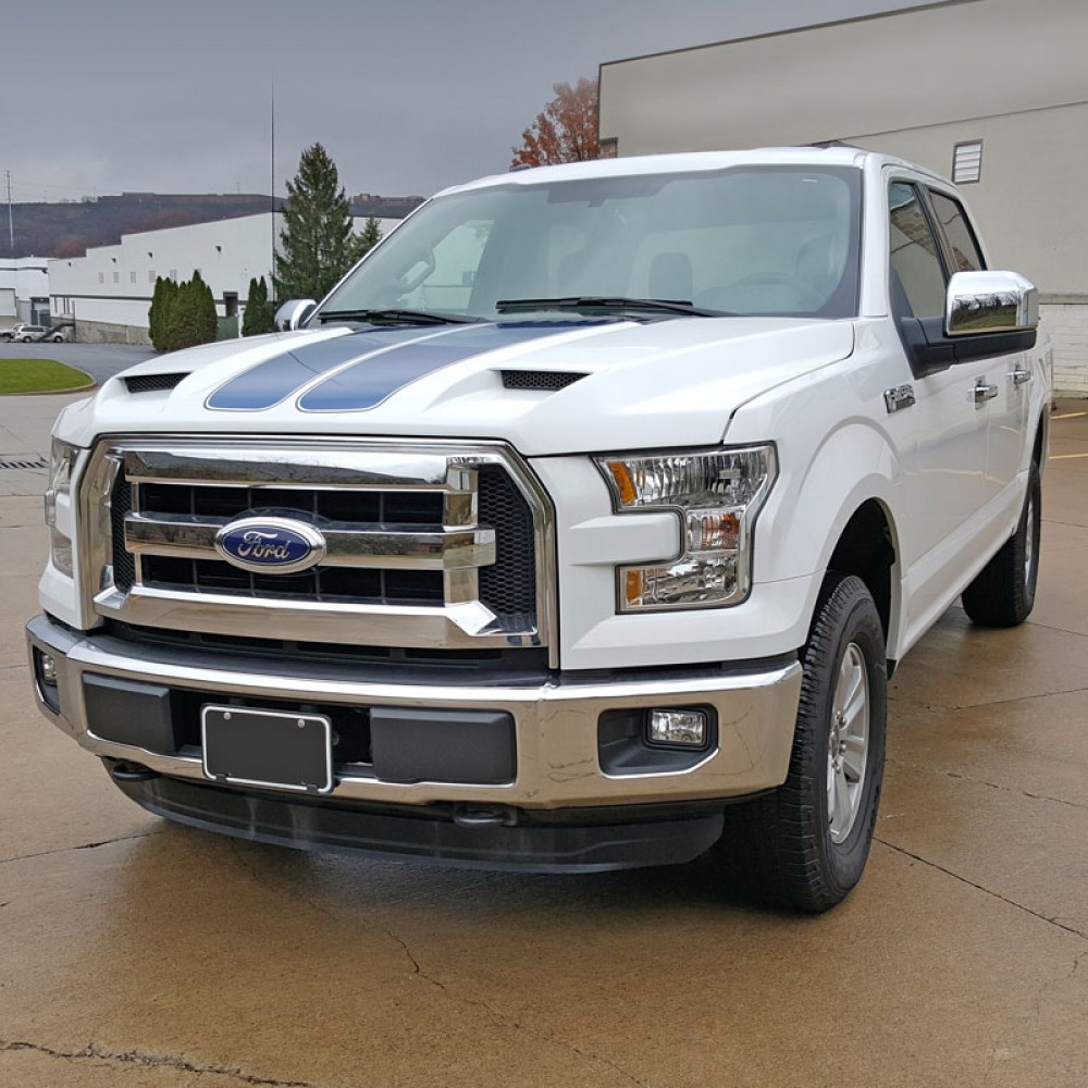 Hoods : Ford F-150 Painted Functional Ram Air Hood 2015 ...