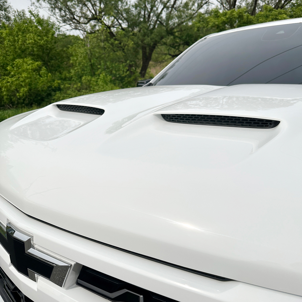 Chevrolet Silverado 1500 Painted Functional Ram Air Hood ...
