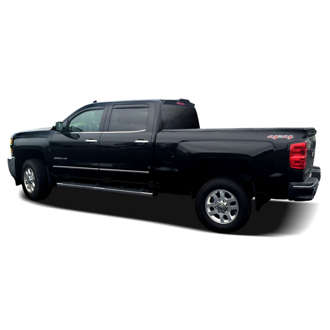 Chevrolet Silverado 1500 Crew Cab Matte Black Truck Cab Spoiler 2014 ...