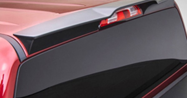 Chevrolet Silverado 1500 Crew Cab Matte Black Truck Cab Spoiler 2014 ...