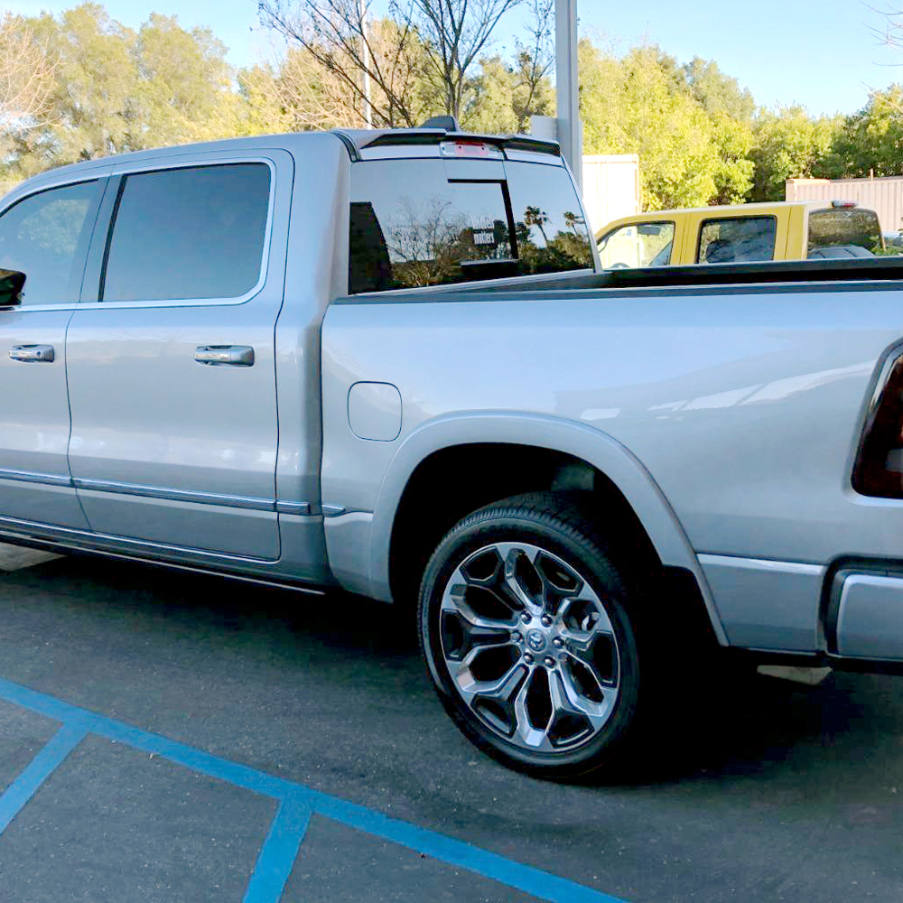 Truck Cab Spoilers : Ram 1500 Crew Cab Painted Truck Cab ...