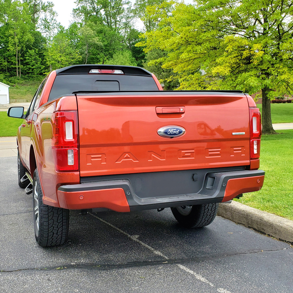Truck Cab Spoilers : Ford Ranger SuperCrew Matte Black Truck ...